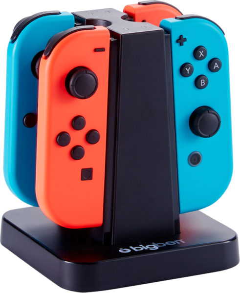 Charging station for 4 Joy Con SWITCHQUADCHARGER BIGBEN Bigben Interactive Bigben Audio Thomson Bigben Party Teknofun Kids Audio Lumin US